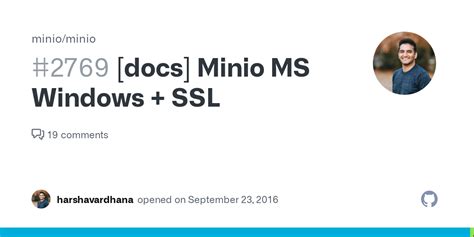 Docs Minio Ms Windows Ssl · Issue 2769 · Miniominio · Github