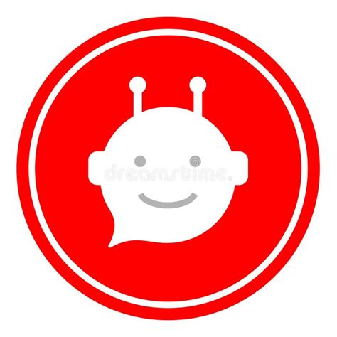 chatbot icon on white background vector illustration editorial image
