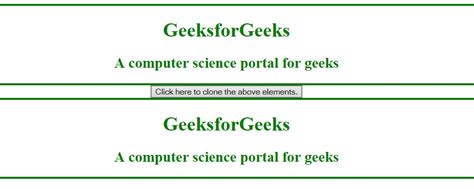 html dom clonenode 用法及代码示例 纯净天空