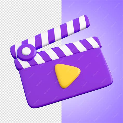 Premium Psd 3d Movie Clapper Board