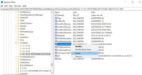 Fix Profile Not Deleted Completely Error On Windows 10