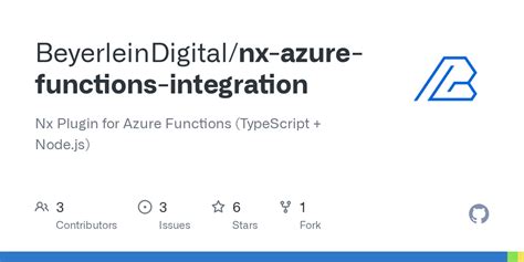 Github Beyerleindigitalnx Azure Functions Integration Nx Plugin For