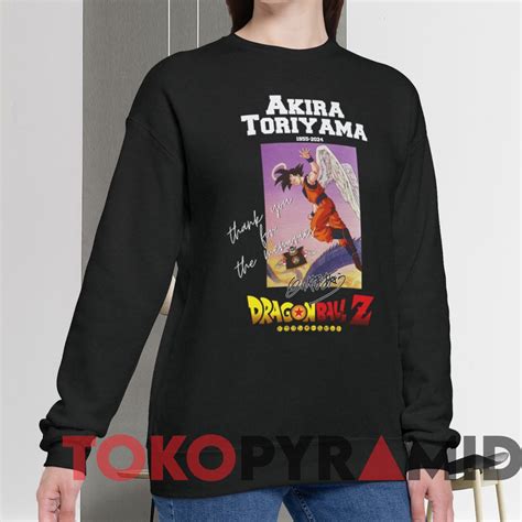 Rip Akira Toriyama Shirt Dragon Ball Thank You For The Memories