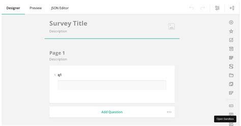 Surveyjs Angular Codesandbox
