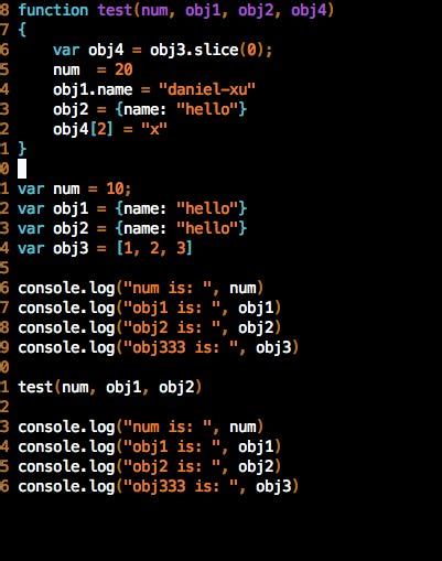 javascript parameter passed by value by daniel xu javascript snack