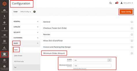 How To Set Minimum Order Amount In Magento 2