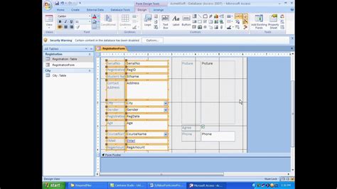 8 Microsoft Access And Vba Bangla Tutorial How To Create Form By