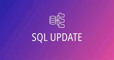 এসকিউএল আপডেট স্টেটমেন্ট sql update