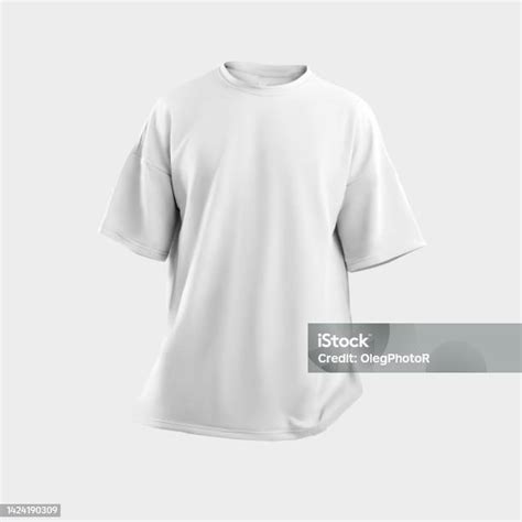 흰색 대형 티셔츠 3d 렌더링의 모형 둥근 목 여성 남성 정면보기를위한 보편적 인 의류 배경에 고립되어 있습니다 T 셔츠에 대한 스톡 사진 및 기타 이미지 Istock