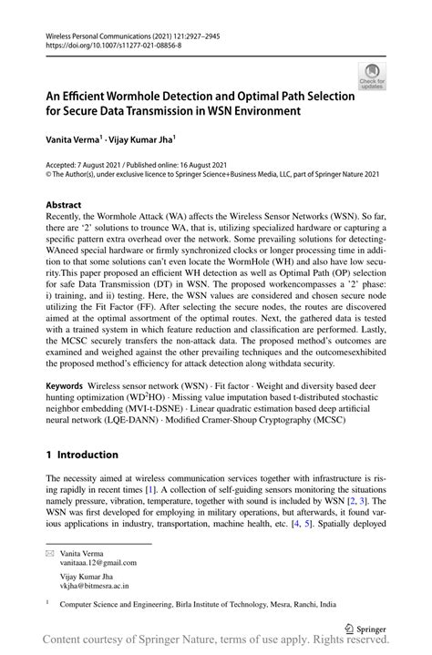 An Efficient Wormhole Detection And Optimal Path Selection For Secure