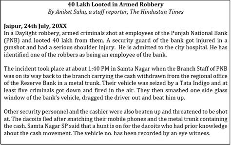 Format Of Report Writing Sample Class 12 And 11