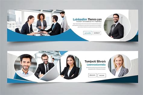 Premium Photo Professional Linkedin Web Banner Templet