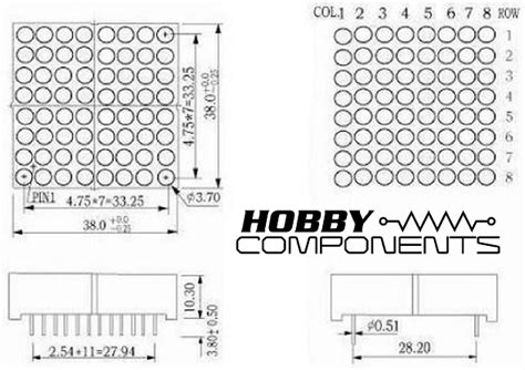 2 Colour Common Annode 8x8 Matrix Module Hcopto0044 Forum