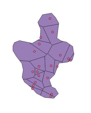 Shapefile Voronoi Diagram On A Given Polygon Using QGIS Geographic Information Systems Stack