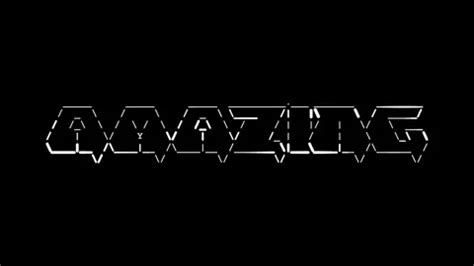 Amazing Ascii Word Animation Loop On Bla Stock Video Pond