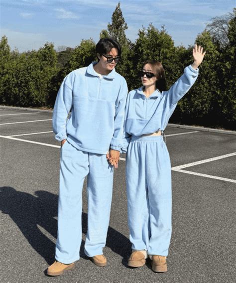 엄라이브 겨울후리스세트 신상 커플룩 고퀄리티