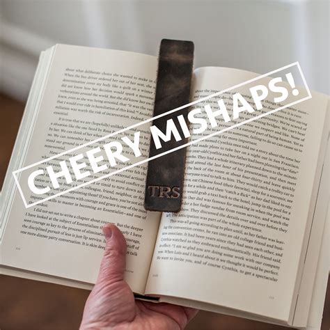 Shop Cheery Mishap Personalized Leather Bookmark Ox And Pine