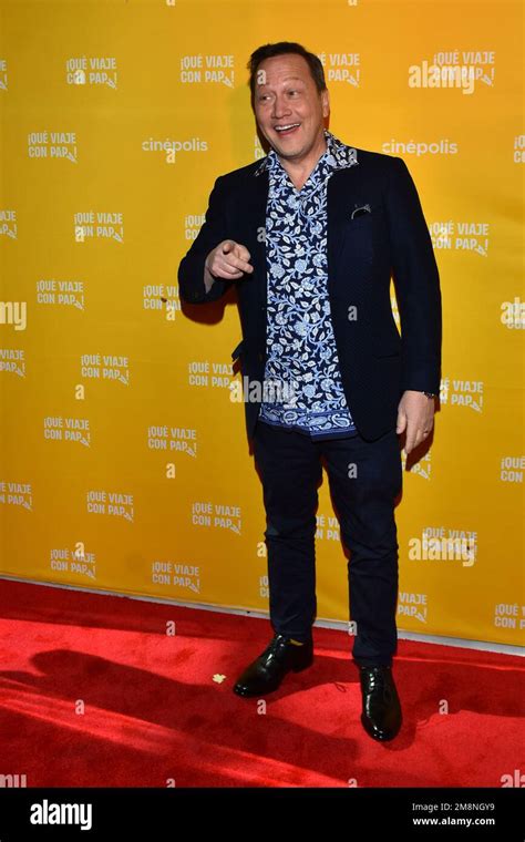 Mexico City Mexico 14th Jan 2023 American Actor Rob Schneider