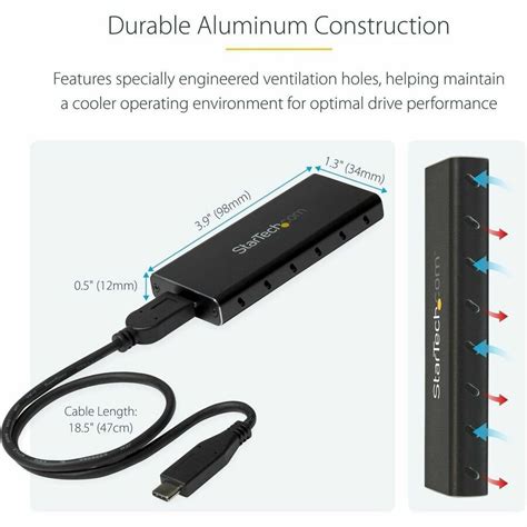 Drive Enclosure Sata 600 M 2 Usb 3 1 Micro B Host Interface Uasp Support