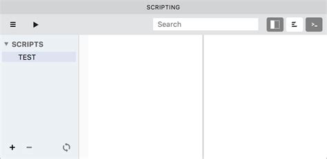 Scripting Panel