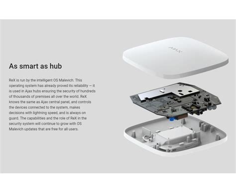 Ajax Rex 2 Range Extender With Photo Verification Support Must Be