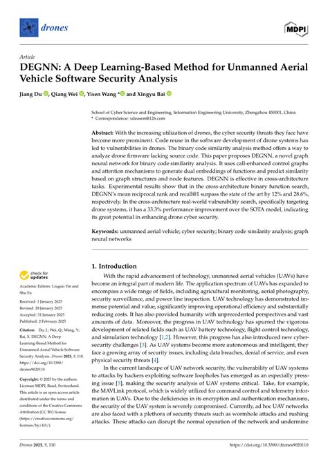Pdf Degnn A Deep Learning Based Method For Unmanned Aerial Vehicle