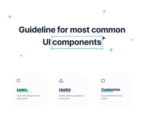 Guideline For Most Common Ui Components Behance