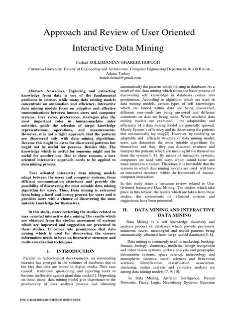 Approach And Review Of User Oriented Pdf