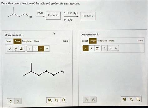 Draw The Correct Structure Of The Indicated Product For Each Of The Following Reactions