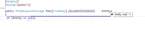C Parameter Value Becomes Null At The Second Time When One Web Api