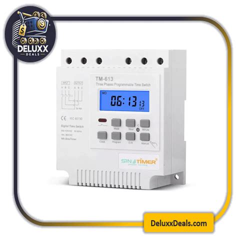 Sinotimer Tm 613 380v 16a Three Phases Programmable Time Switch Deluxxdeals