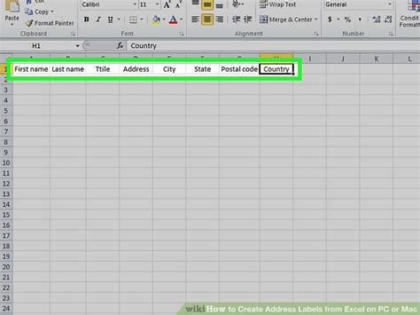How To Create Address Labels From Excel On PC Or Mac