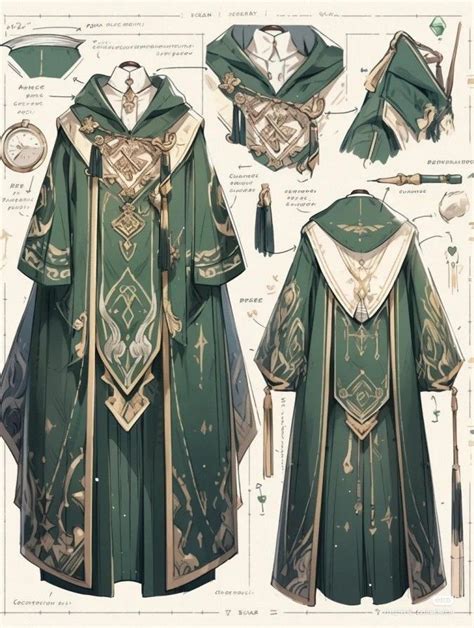 Wizard Robe Design Wizard Clothes Drawing High Elf Outfit Male