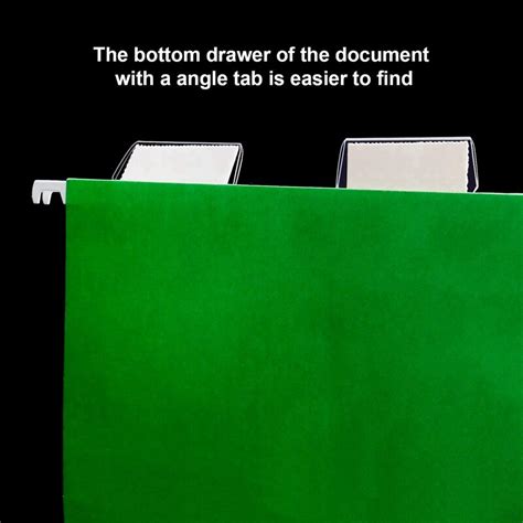 120 세트 파일 문서 탭 2 인치 교수형 폴더 탭 및 여러 가지 빛깔의 삽입물 서류