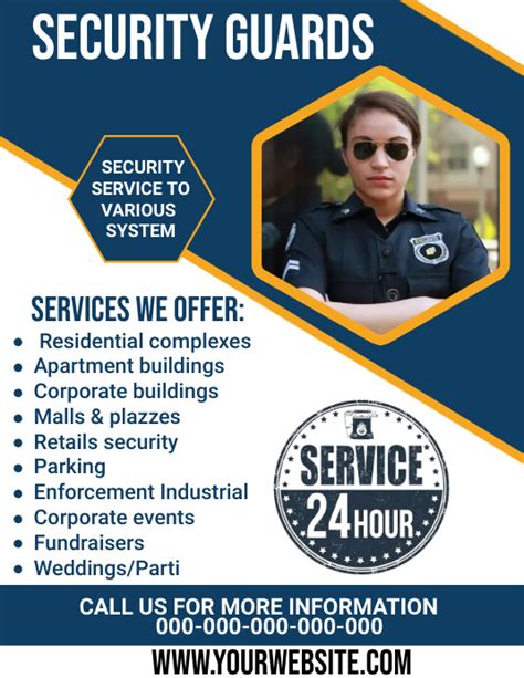 Security Flyer Template Postermywall