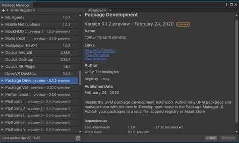 Errors When Installing Some Unity Packages Issue Hadashia Vcontainer Github