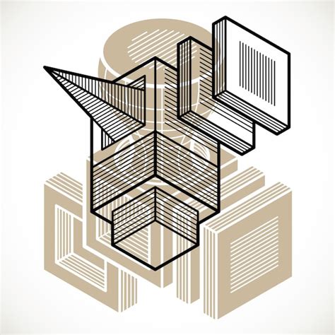 Premium Vector Abstract Vector Geometric Form 3d Polygonal Shape