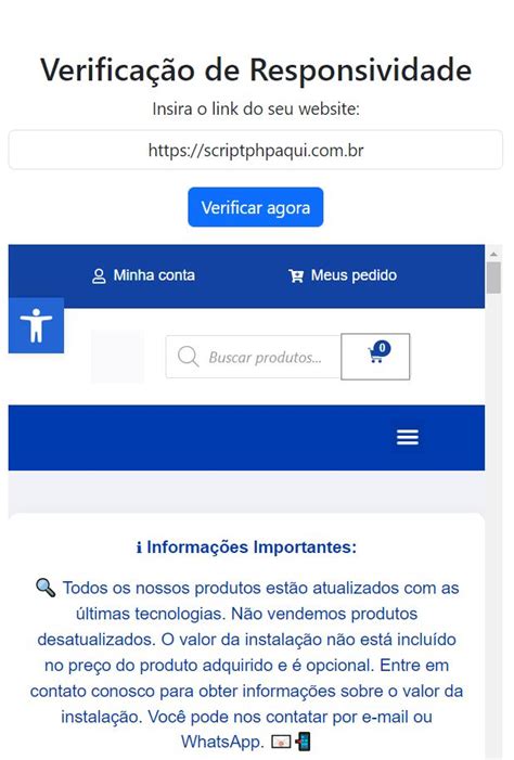 Página Que Verifica Se Um Site é Responsivo Ou Não Feito Em Bootstrap5