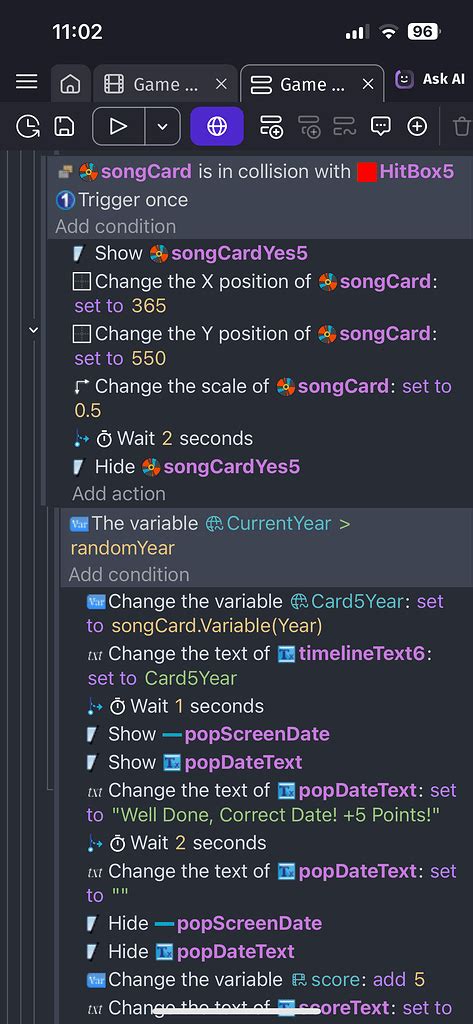 checking if a variable is and