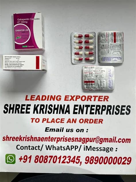 Gabapentin Capsules 100 Mg Gabatop 100 At Rs 119 Stripe Anti Biotic