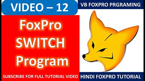 learn programming how to creating switch foxpro programming info technolife youtube
