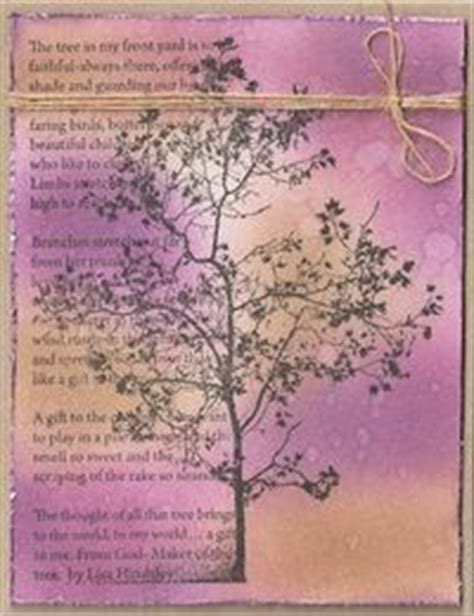 Images Stampendous Tree Poem Tree Poem Embossing Folders Junk Journal Paint Colors Acting