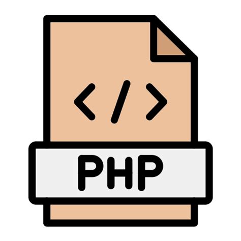 PHP Generic Outline Color Icon