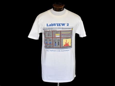 Vintage 90s Labview 2 Software Tee Shirt 1990s Graphical Programming T Shirt Size Medium Etsy