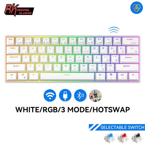 Jual Royal Kludge Rk61 61 Key Gaming Keyboard Shopee Indonesia