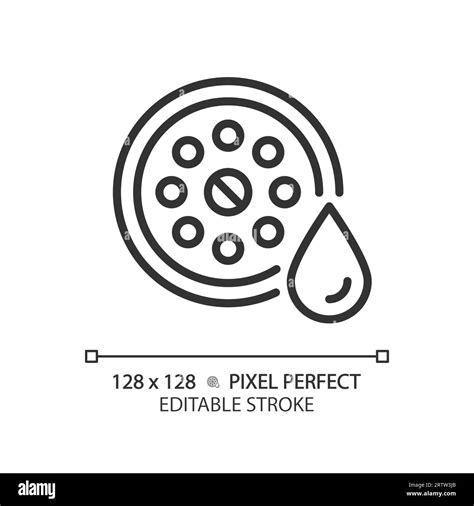 2d Customizable Thin Linear Black Drain Icon Stock Vector Image And Art