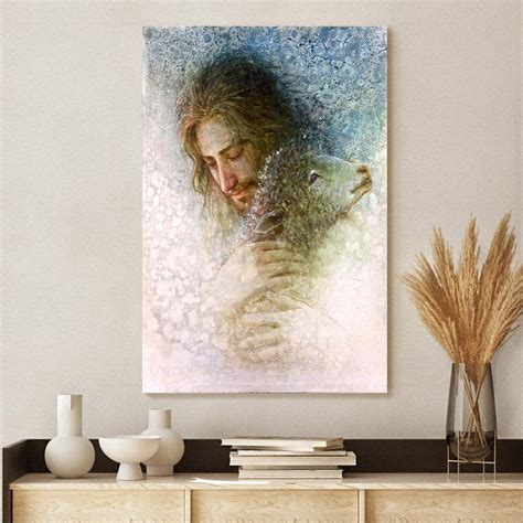 Jesus And The Lost Lamb Canvas Ciaocustom