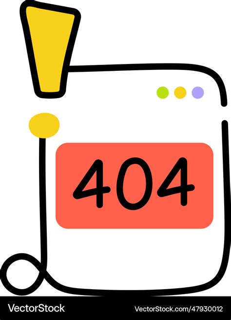 Web Error Royalty Free Vector Image VectorStock