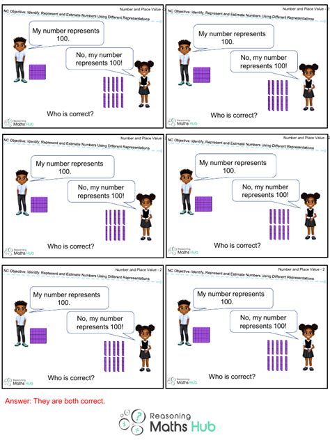 identify represent and estimate numbers using different