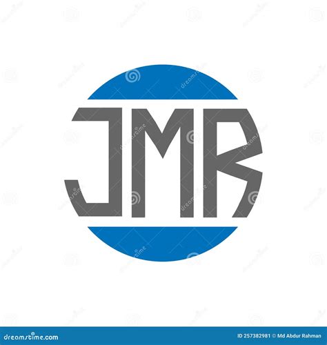 Jmr Letter Logo Design On White Background Jmr Creative Initials